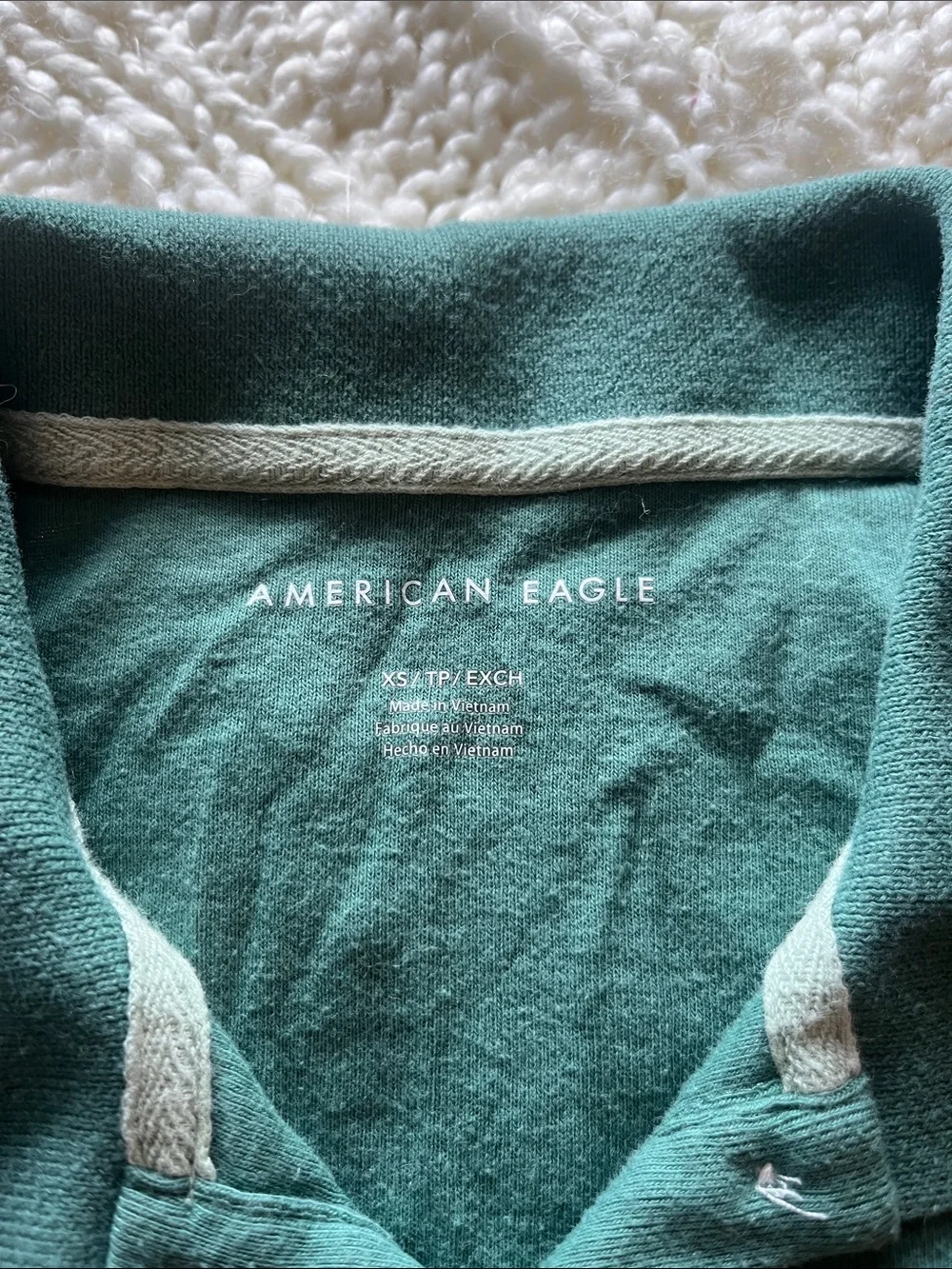 American Eagle Outfitters | Tops | American Eagle Green Short Sleeve ...